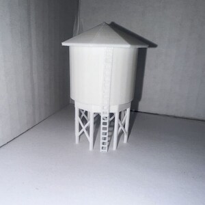 N - Scale Water Tower White Unpainted High Detail 1:160 Classic Utility ...