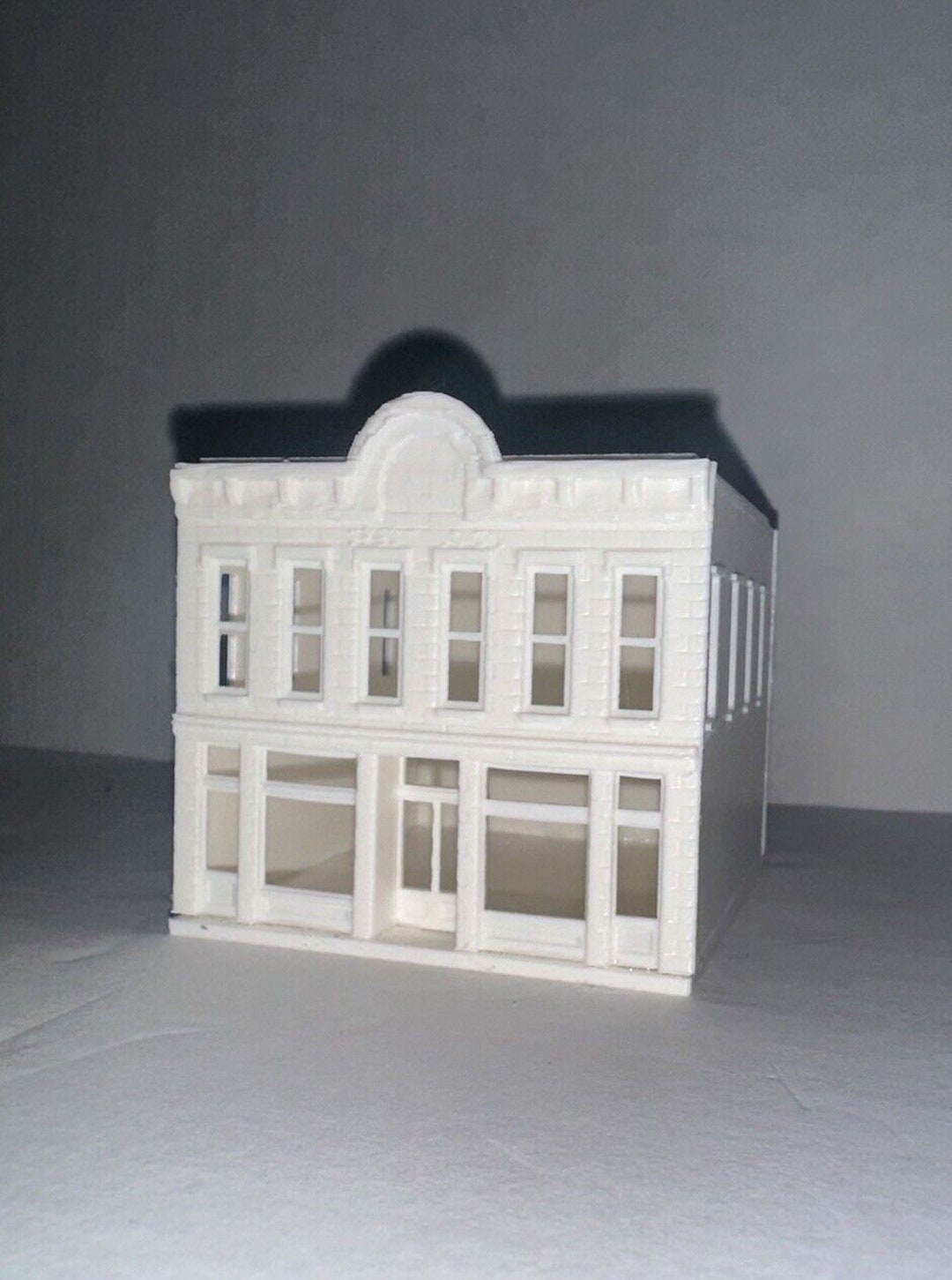 N Scale Bank / Financial Building White Detailed Model 1:160 Scale Two ...
