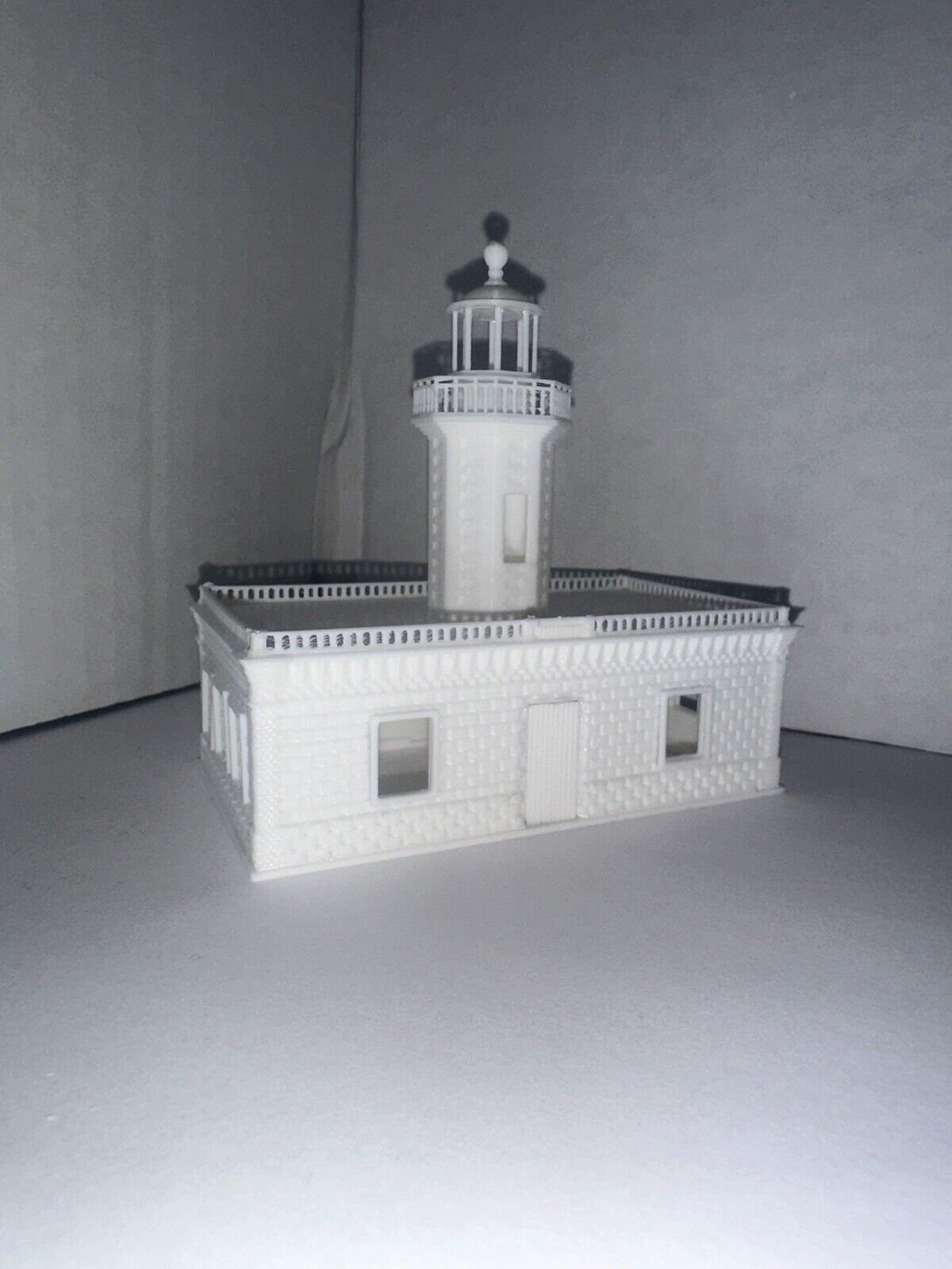 N Scale Lighthouse Nautical Classic Building 1:160 High Detail White ...