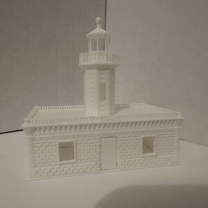 N Scale Lighthouse Nautical Classic Building 1:160 High Detail White ...