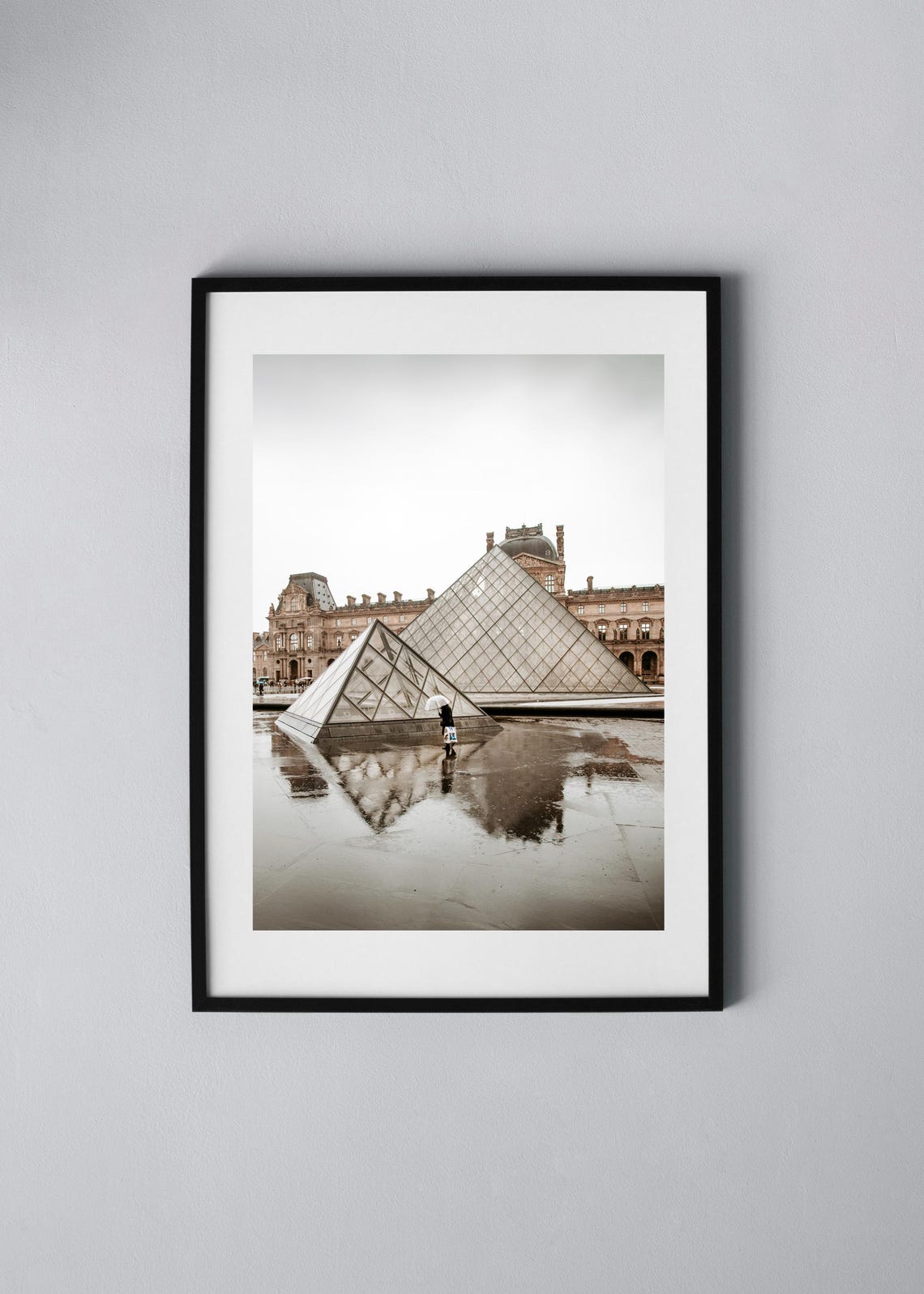 Paris Louvre Pyramid Photography Print: Cityscape Wall Art (digital ...