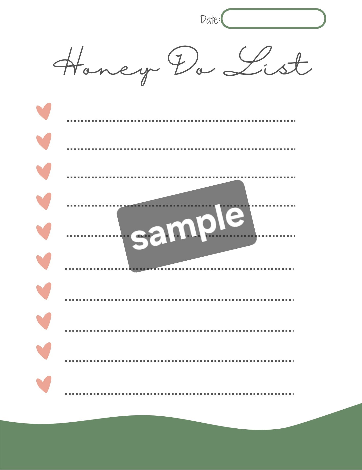 Honey Do List Downloadable Printable Digital - Etsy