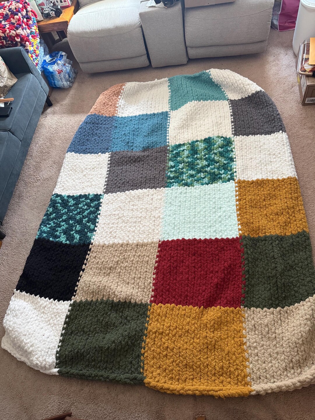 Soft & Cozy Hand Crocheted Blankets Sizes/colors Vary - Etsy