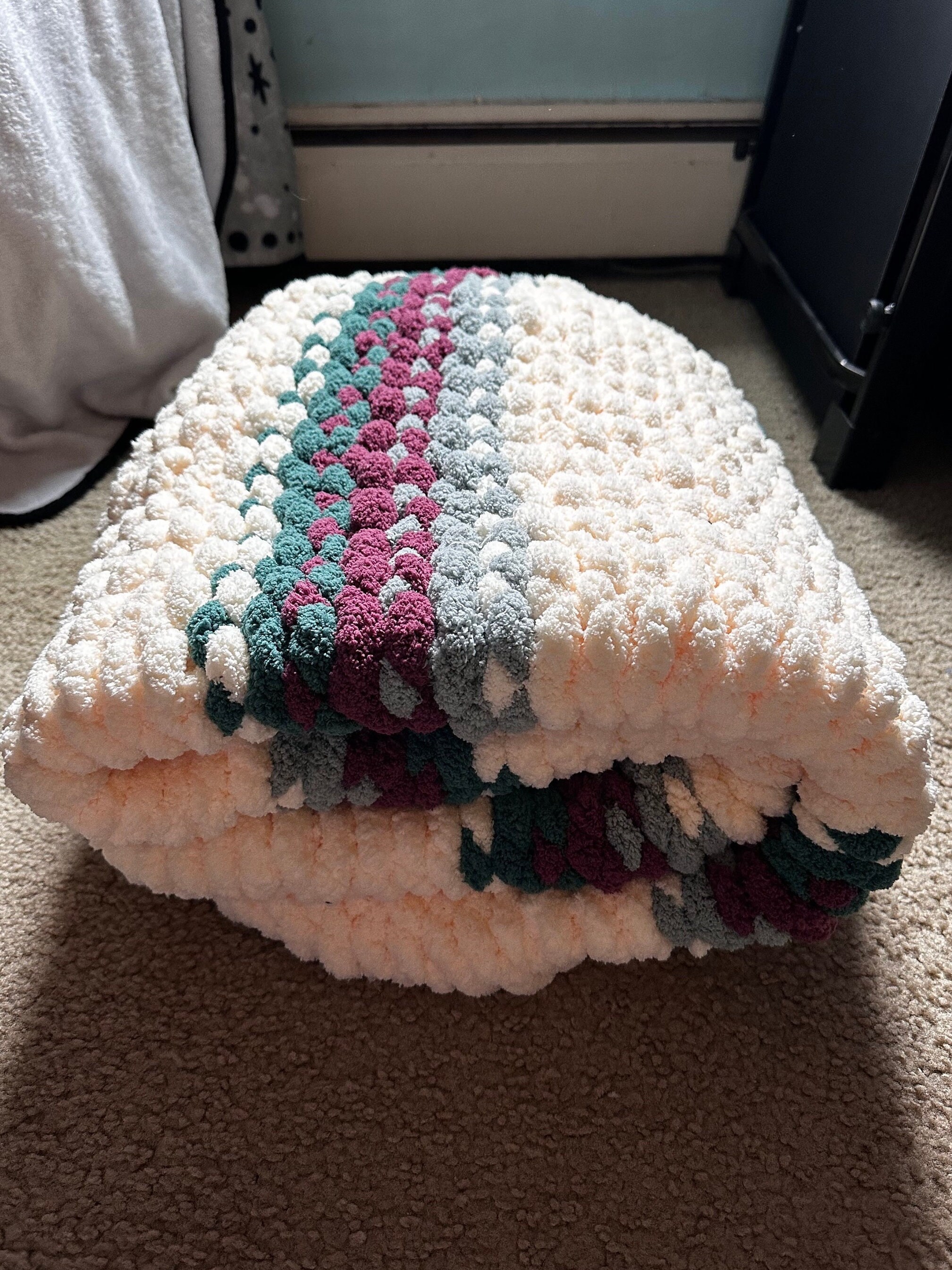 Soft & Cozy Hand Crocheted Blankets Sizes/colors Vary - Etsy