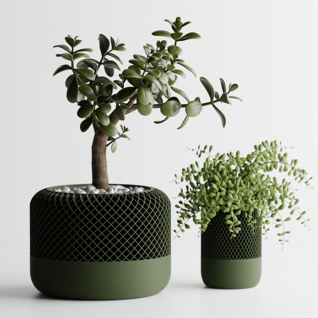 Echopod Planter Green 3D Printed Homepod-inspired Planter Pot Sleek ...