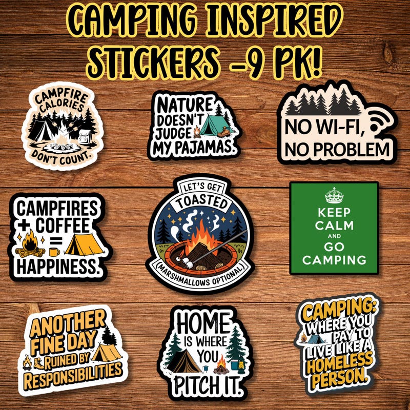 Tent Sticker - Etsy