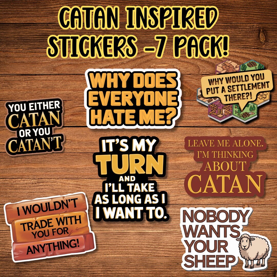 Catan Stickers for Your Organizer Laptop Water Bottles or Planners ...