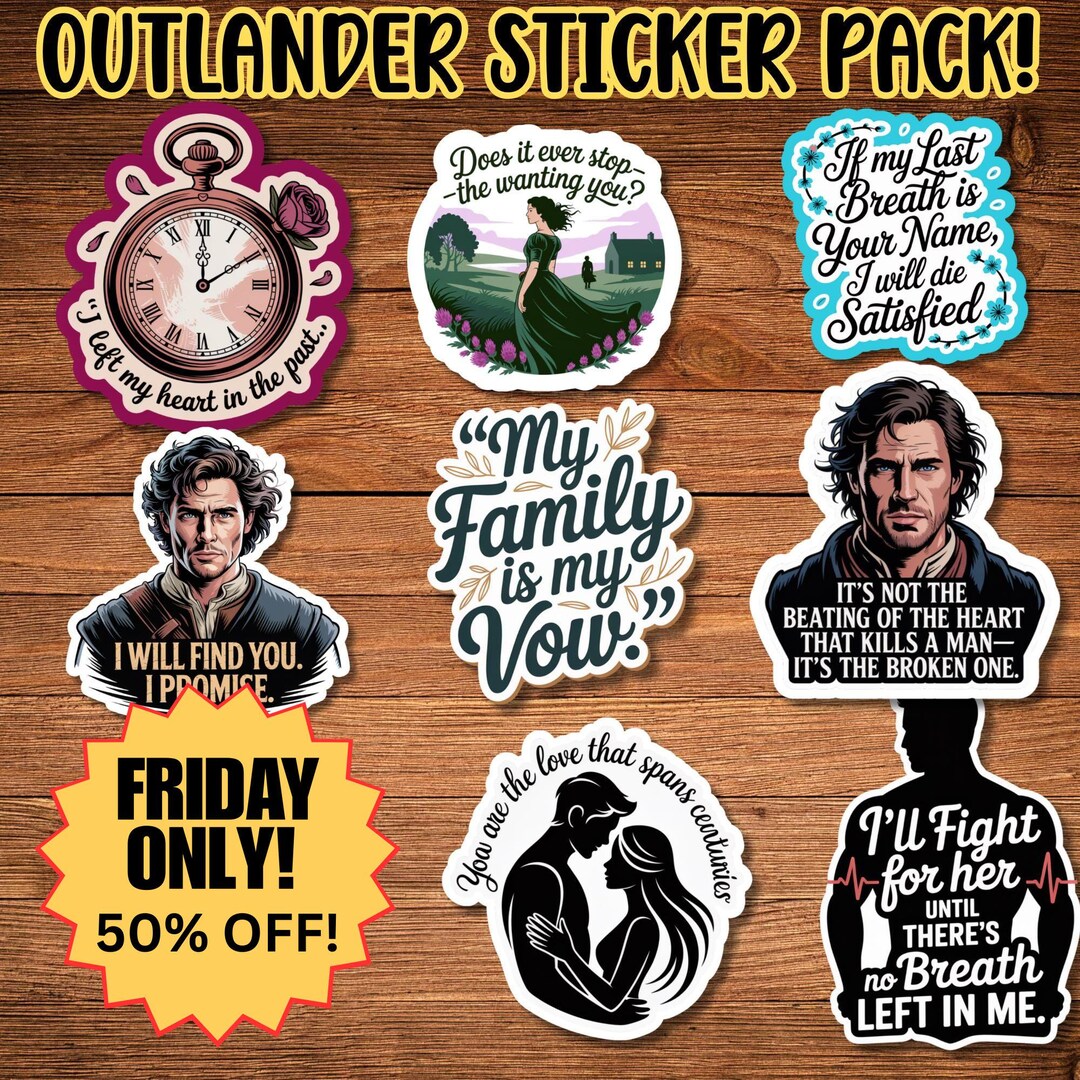 Outlander TV Series Sticker Set Waterproof Vinyl for Fans Unique ...