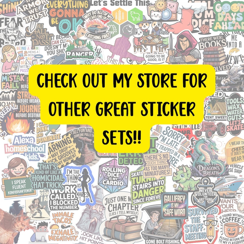 Dnd Stickers Vol. 2, Water-resistant Vinyl Decals, Dungeons Dragons ...
