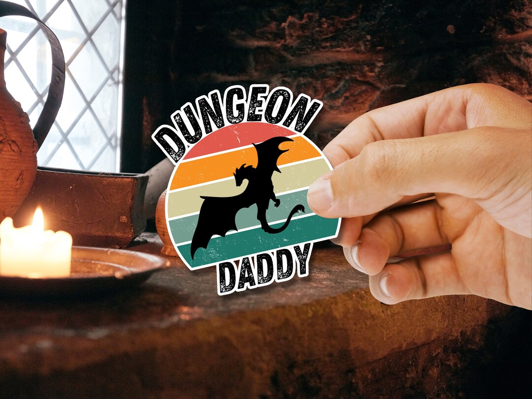 Fathers Day Dnd Sticker Dungeon Daddy Dnd Dungeon Dad Dungeons and ...