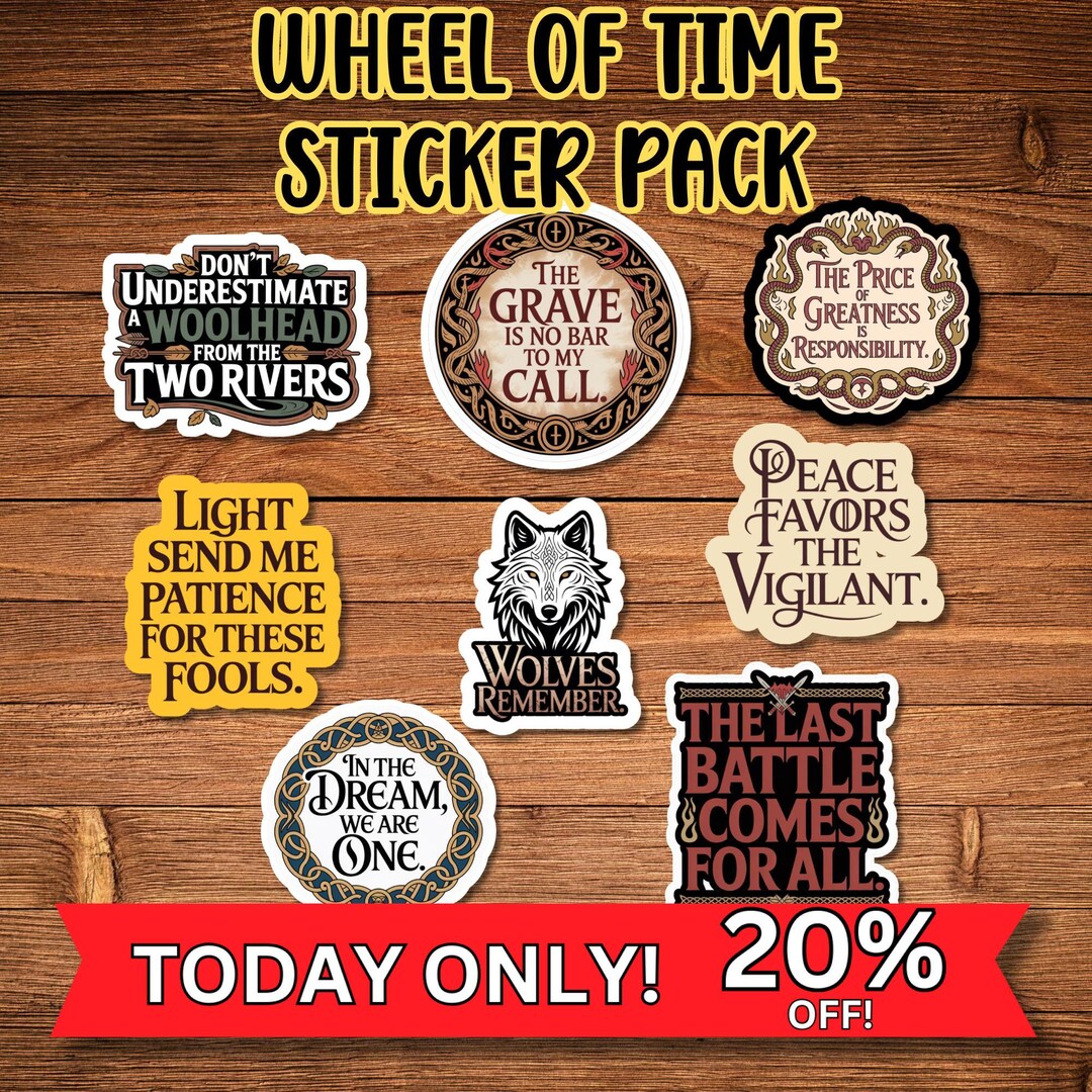 Wheel of Time Sticker Pack: Fan Art WOT Stickers - Etsy
