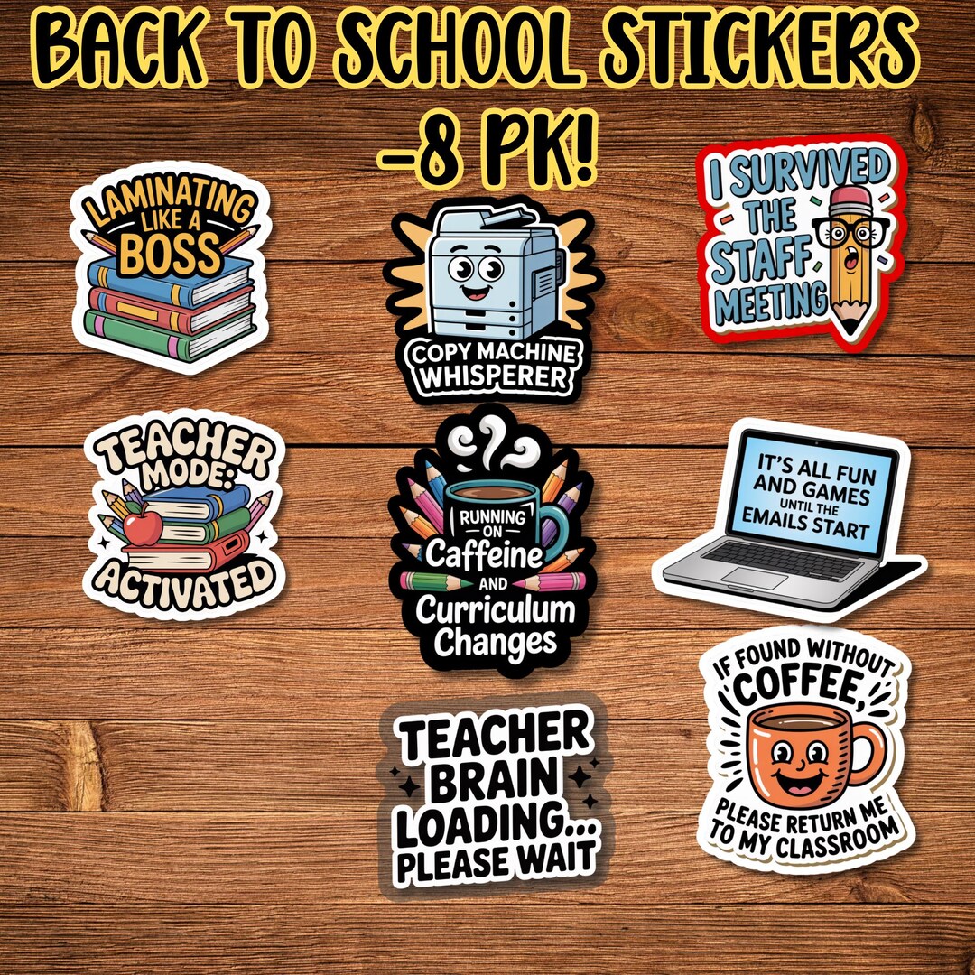 Back to School Teacher Stickers Planner Stickers Classroom Decor New ...