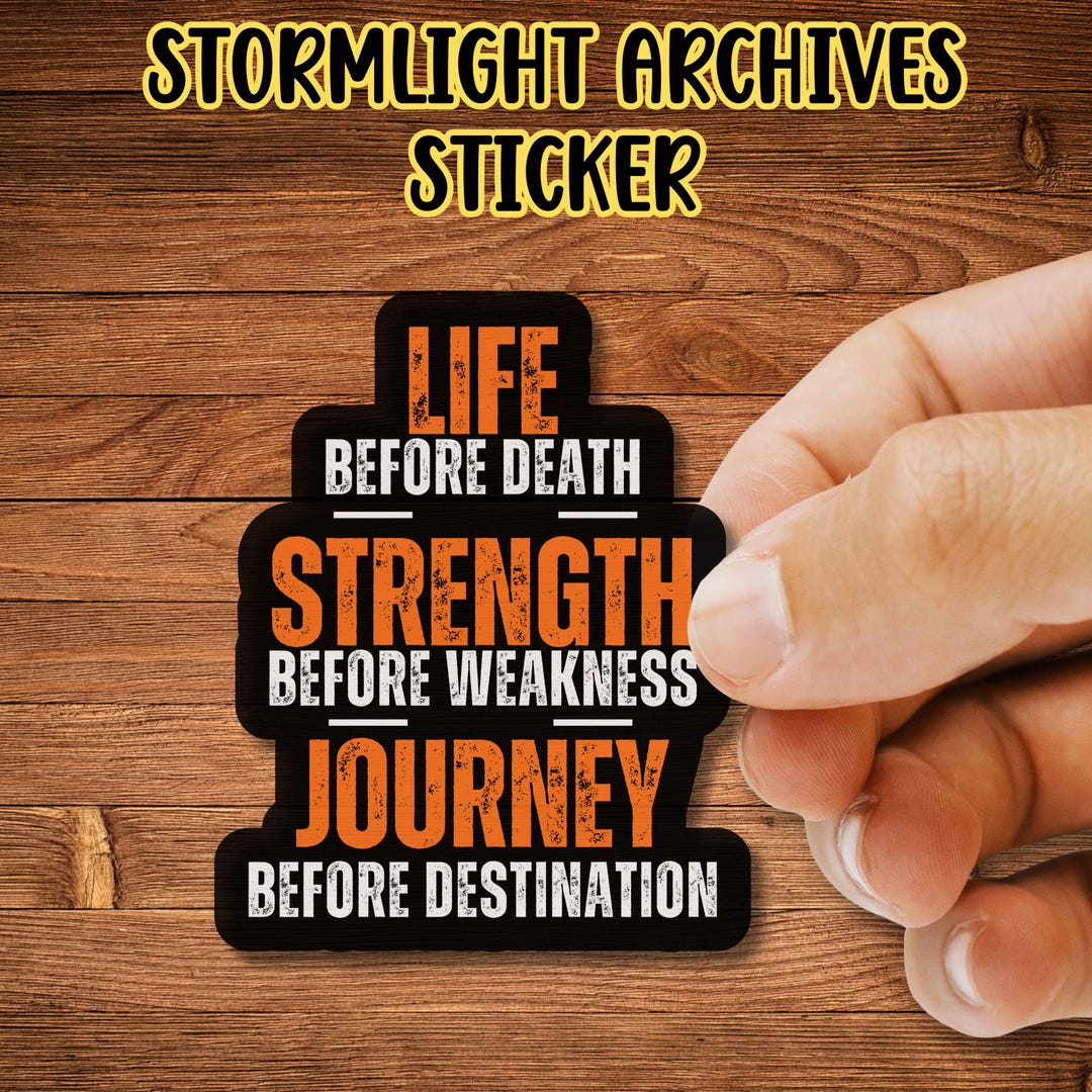 Stormlight Archives Sticker Knights Radiant Oaths Brandon Sanderson ...