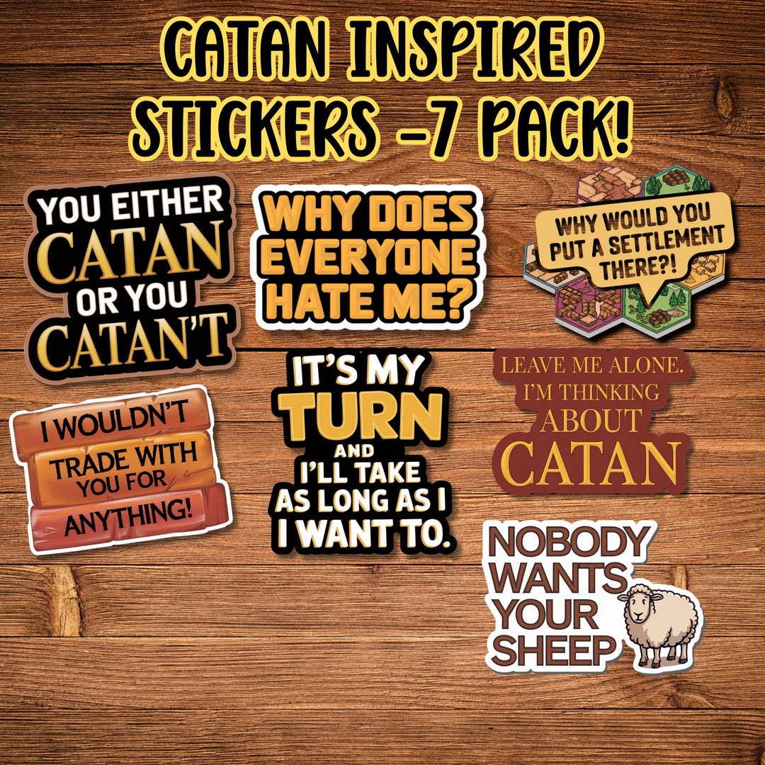 Settlers of Catan Stickers for Your Organizer Laptop Water Bottles or ...