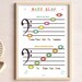 Bass Clef Notes Poster, Children Music Education Print, Classroom Decor ...