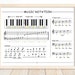 Beginner Piano Theory Poster, Notes on the Staff Print, Piano Keys and ...