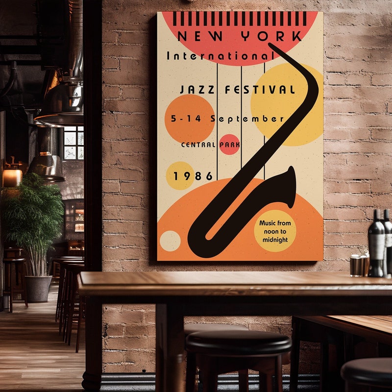 Vintage Jazz Poster - Etsy