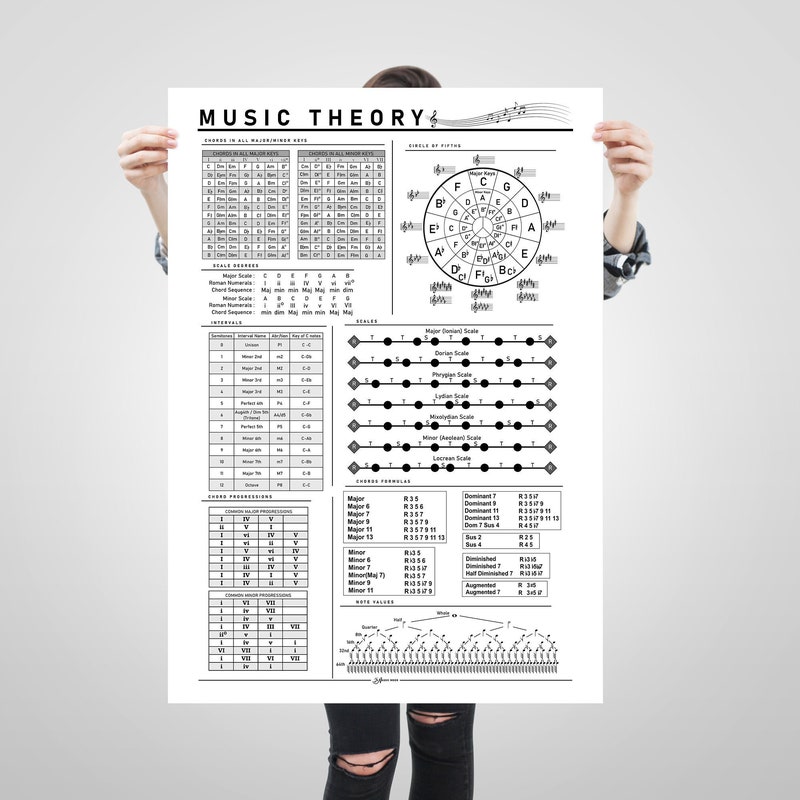 Music Theory Poster - Etsy