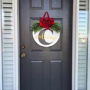 Monogrammed Personalized Welcome Sign Gift - Etsy