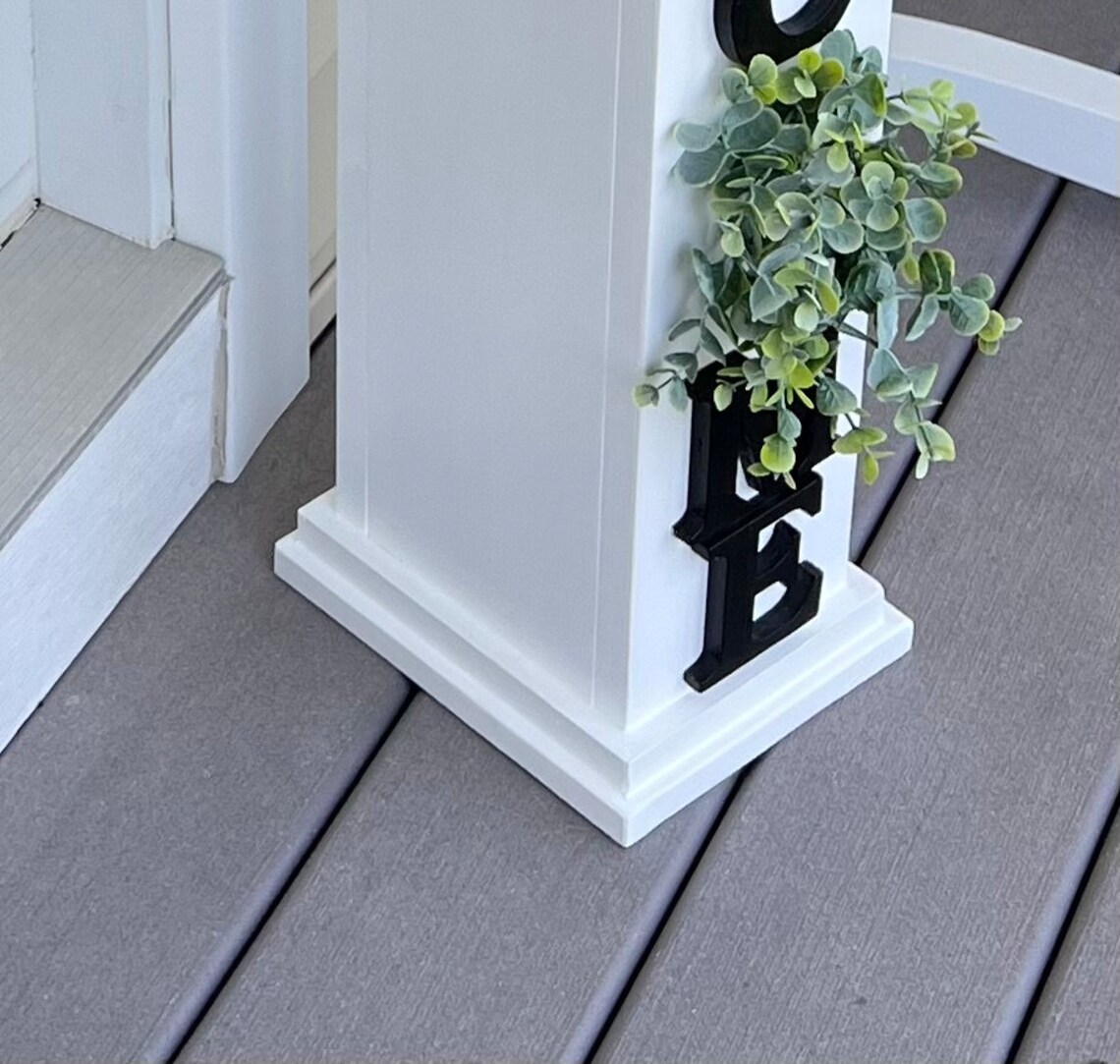 Welcome Wood Porch Box or Interior Vase - Etsy