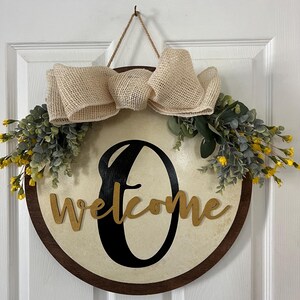 Monogrammed Personalized Welcome Sign Gift - Etsy