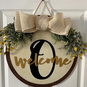 Monogrammed Personalized Welcome Sign Gift - Etsy