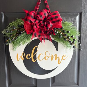 Monogrammed Personalized Welcome Sign Gift - Etsy