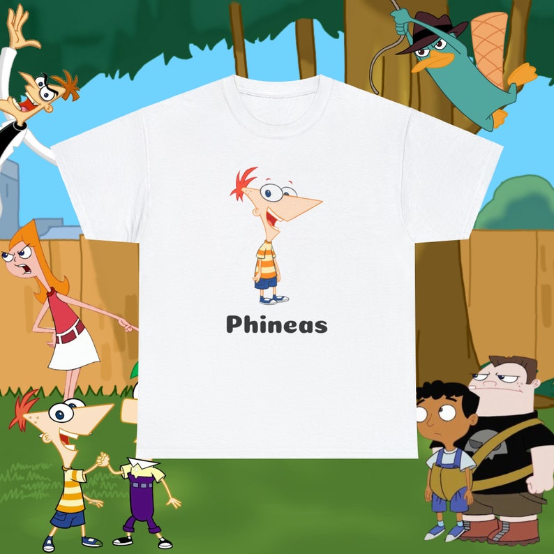 Phineas En Ferb Shirt Phineas Legend of the Series Cartoon T-shirt for ...