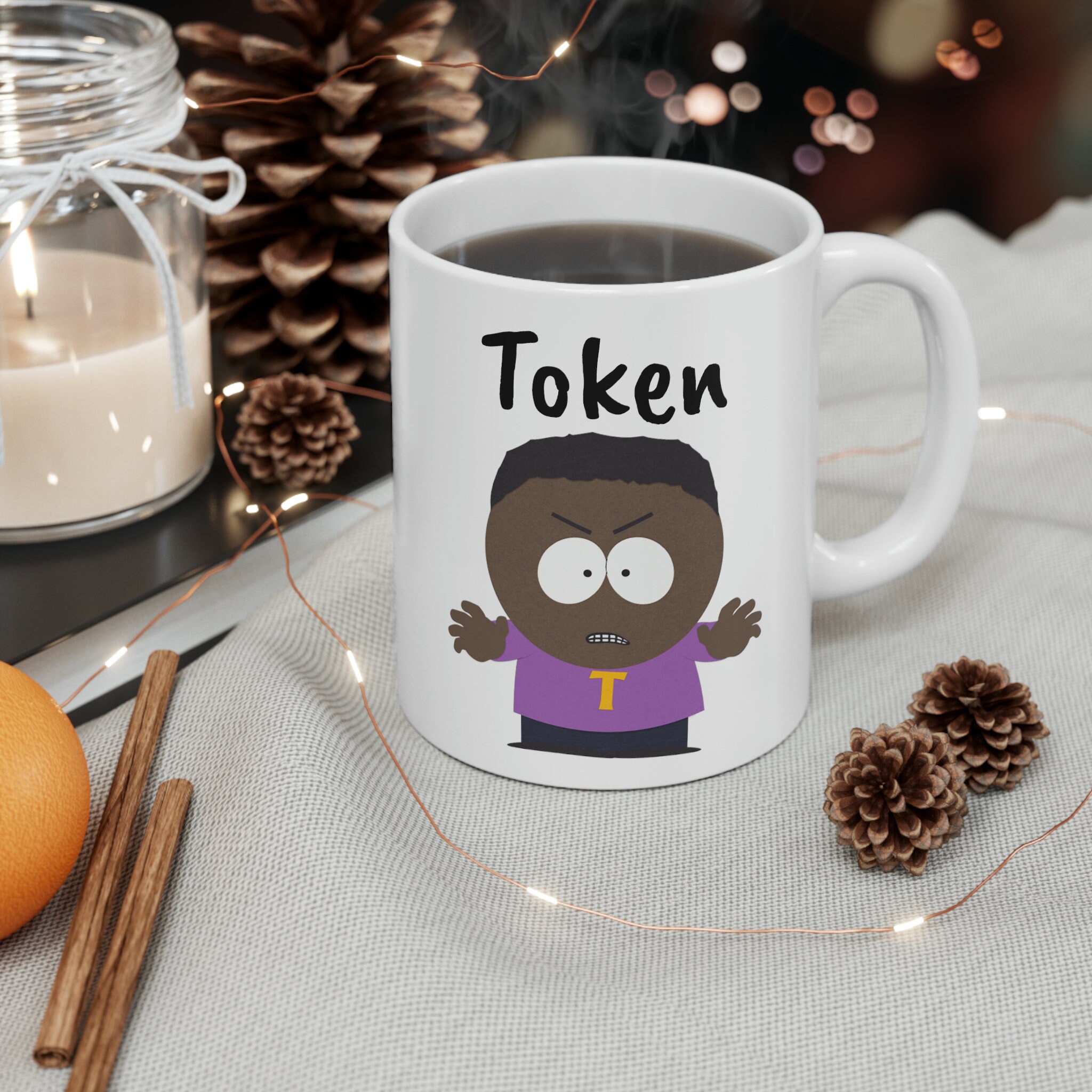 Outh Park Handmade Coffee Mug, Token, Tolkien Black, Funny Quote Cup ...