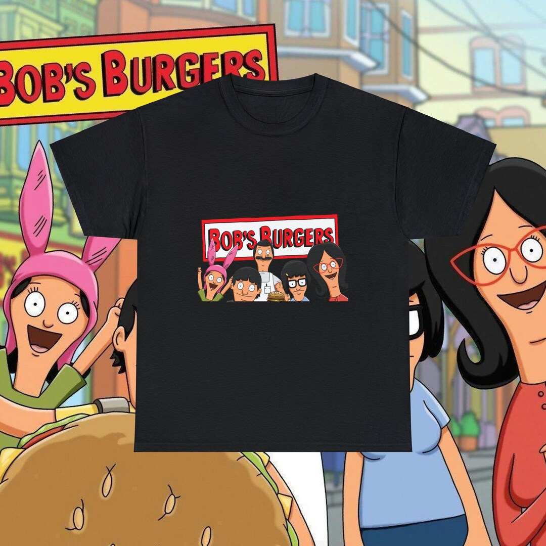 Bob's Burgers Character Tee, Hilarious Quotes, Animated Comedy Crewneck ...