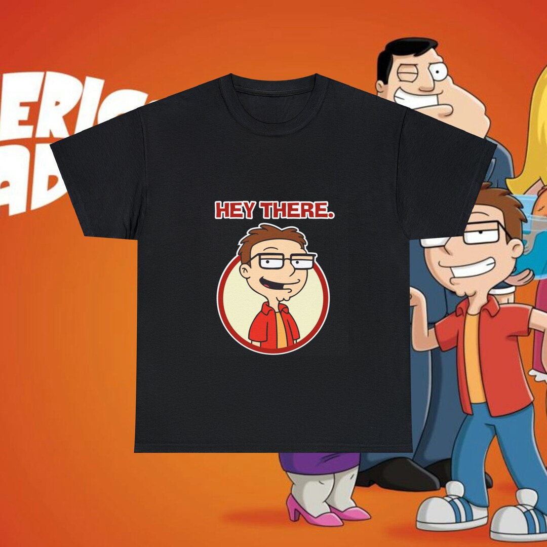 American Dad Character T-shirt, Steve Smith, Animated Comedy Crewneck ...