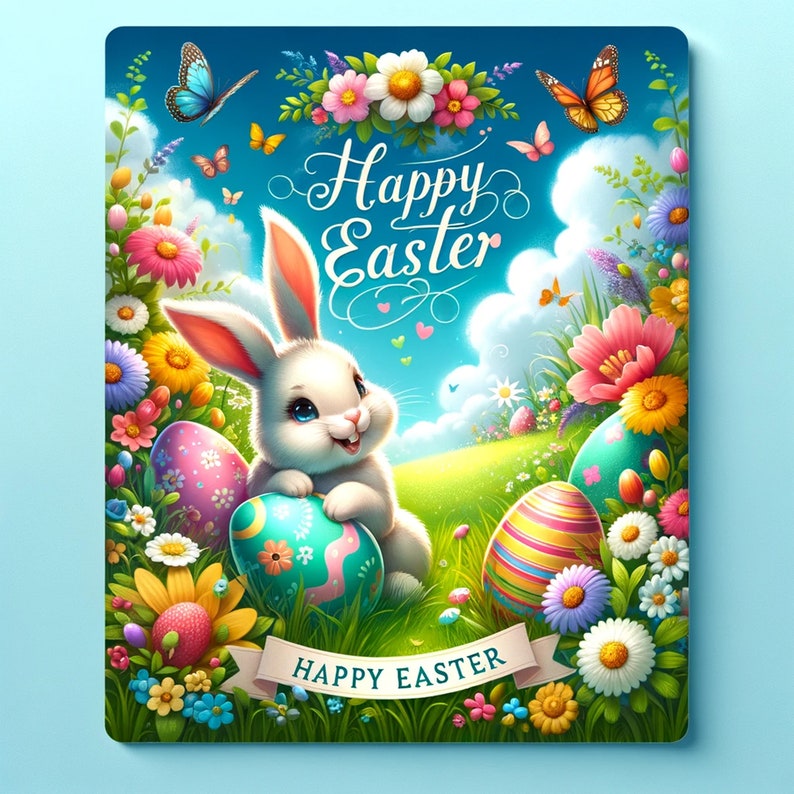 Happy Easter Card - Etsy