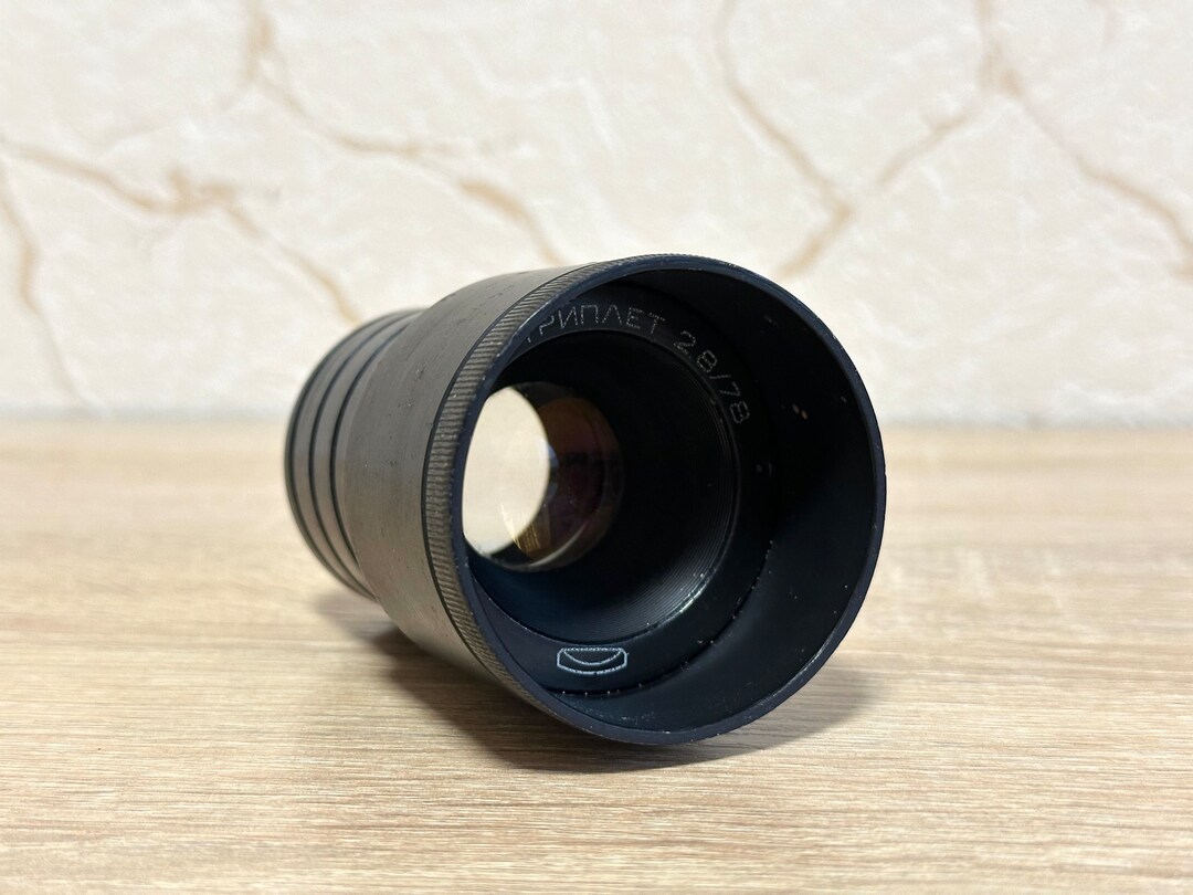 Lens Triplet 2,8/78mm Vintage Projector Lens Ussr Soviet - Etsy