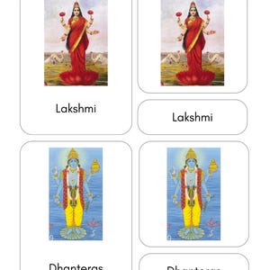 Montessori Diwali Nomenclature Cards | Cultural Vocabulary Lesson for ...