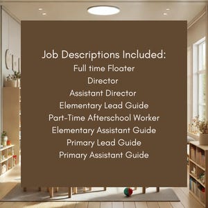Customizable Montessori Job Description Templates for Key School Roles ...