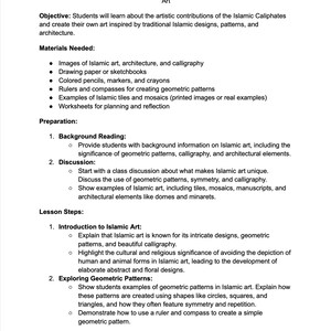 Montessori/homeschool Islamic Caliphates Medieval Civilization Lessons ...