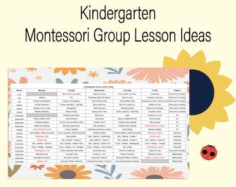 Primary/early Childhood Montessori Group Lesson Ideas - Includes FREE ...