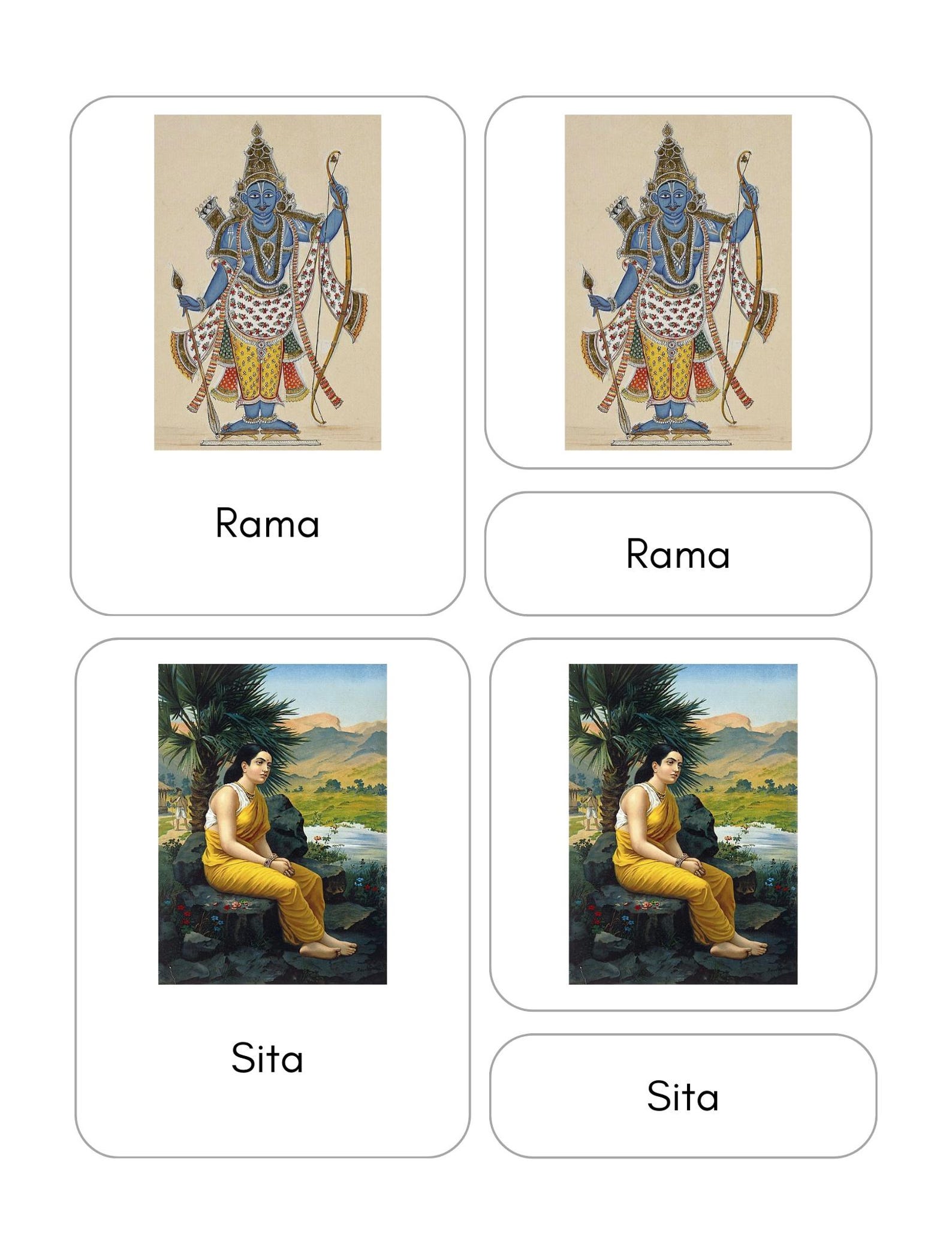 Montessori Diwali Nomenclature Cards | Cultural Vocabulary Lesson for ...