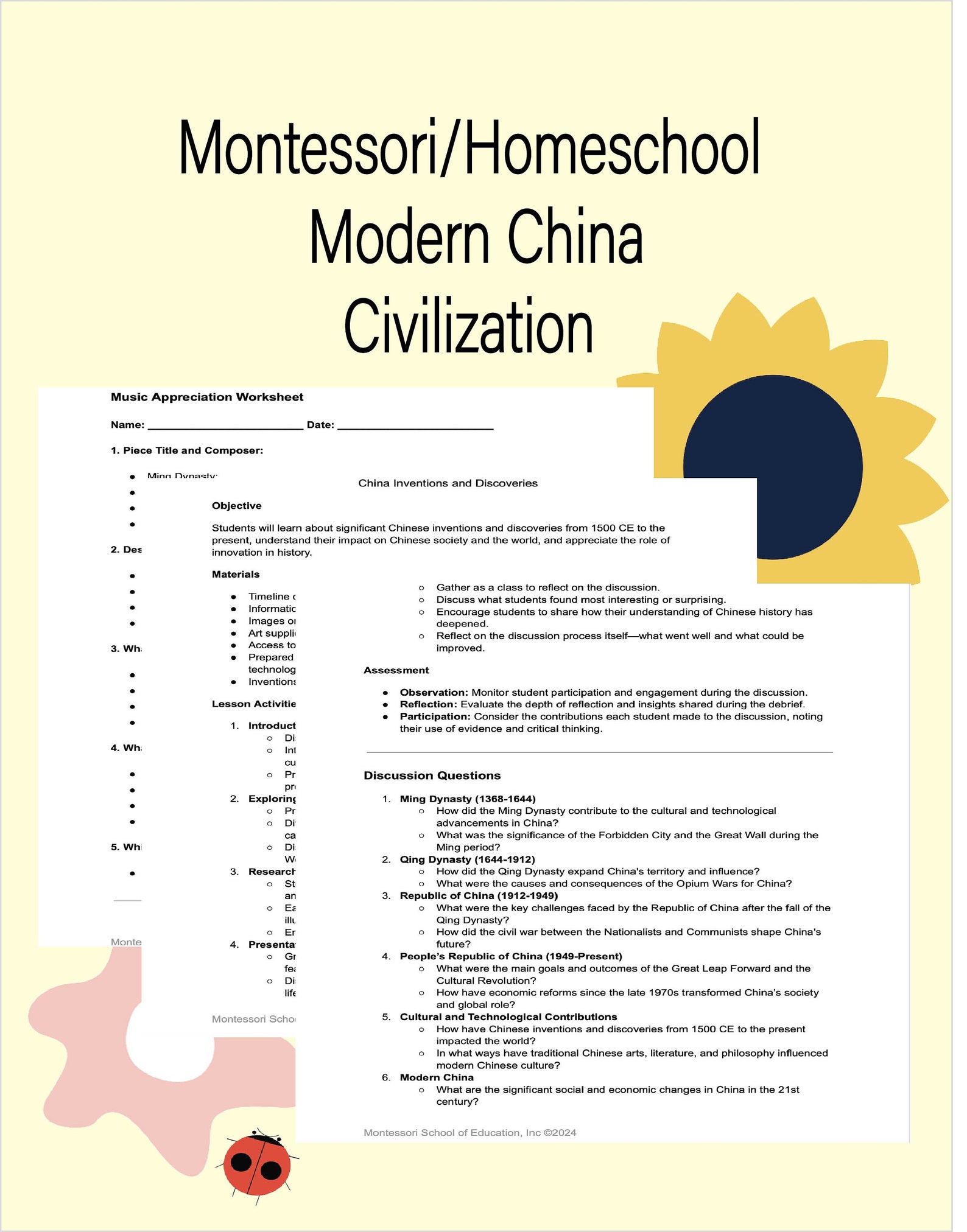 Montessori/homeschool Ancient Civilization Resource Bundle - Etsy