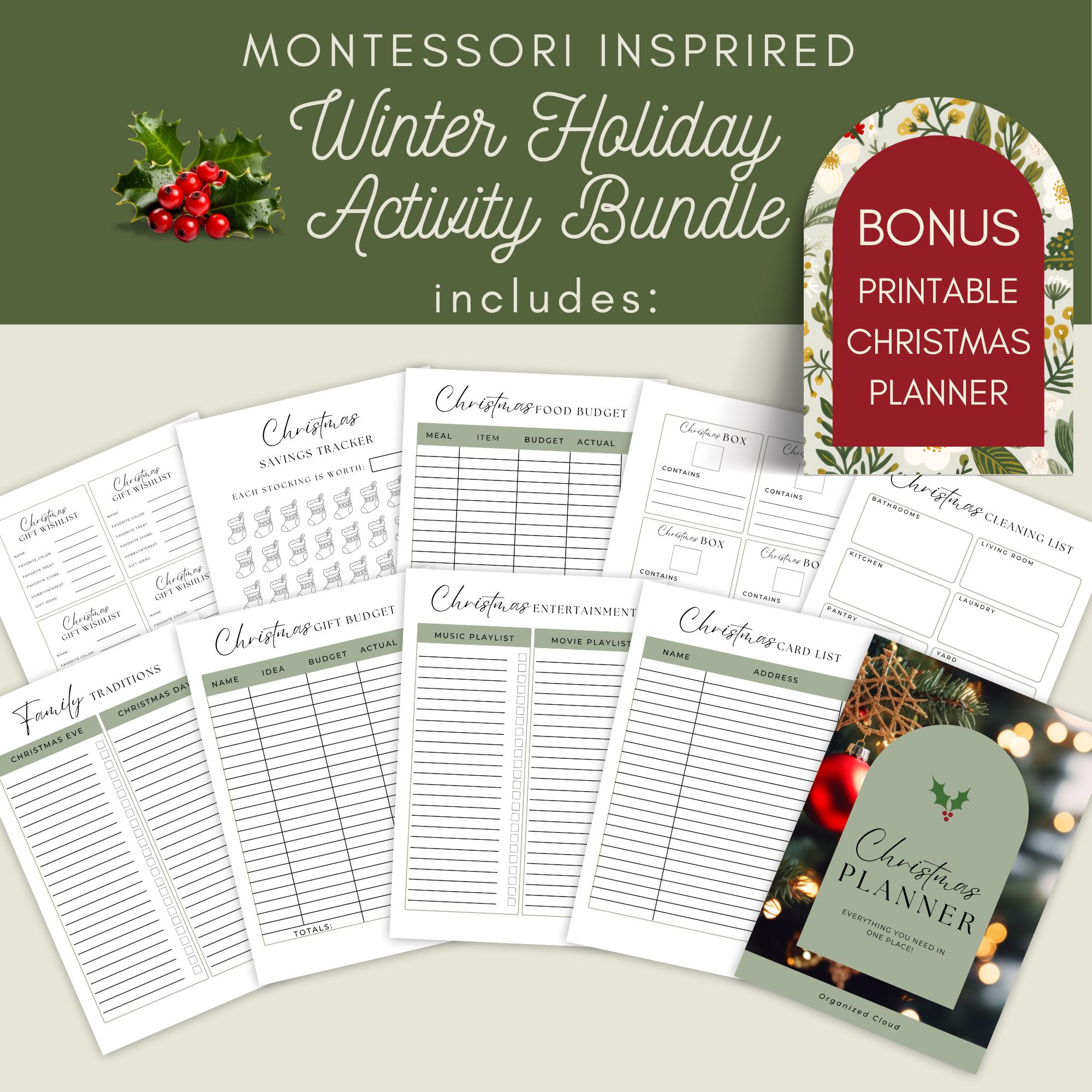 Ultimate Montessori-inspired Winter Holiday Bundle for Families - Etsy
