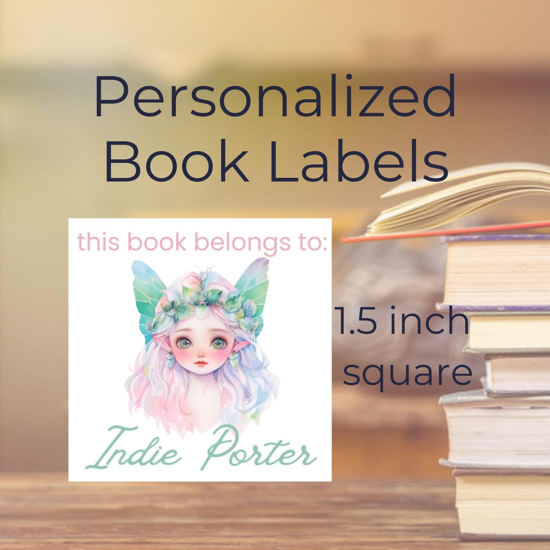 Personalized Book Labels | Pastel Fairy | Enchant Your Library With ...