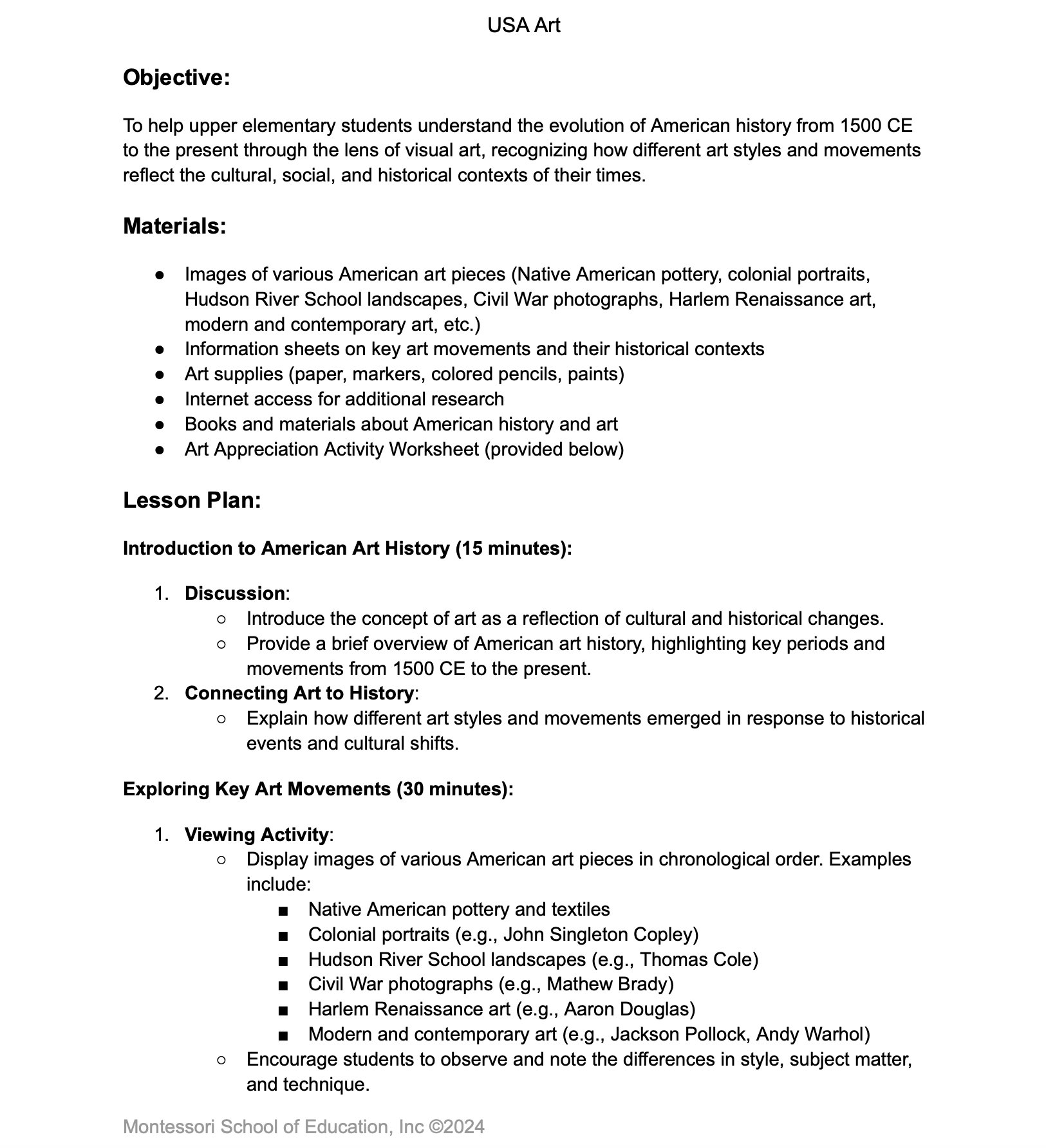 Montessori/homeschool Modern History: USA Civilization Resources, Upper ...