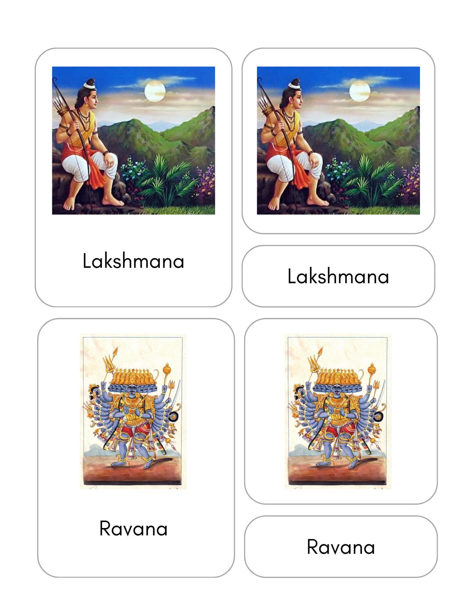 Montessori Diwali Nomenclature Cards: Festival of Lights Vocabulary ...