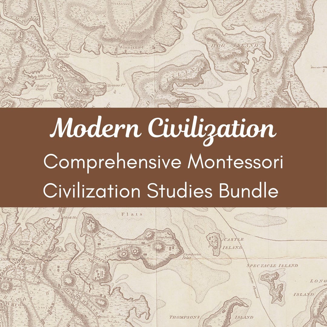 Montessori/homeschool Modern History Civilization Resource Bundle - Etsy