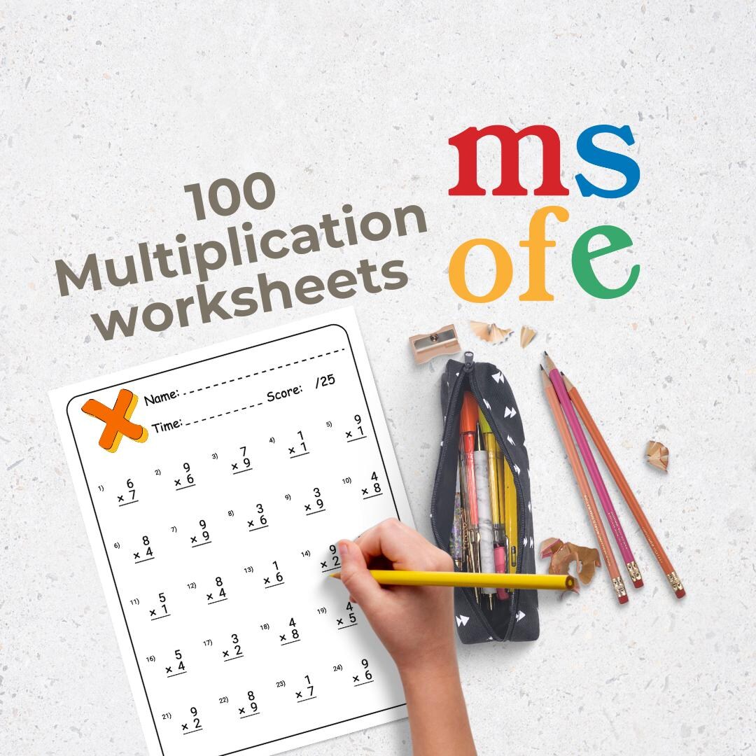 100 Multiplication Worksheets With Answer Key - Fun & Easy Math ...