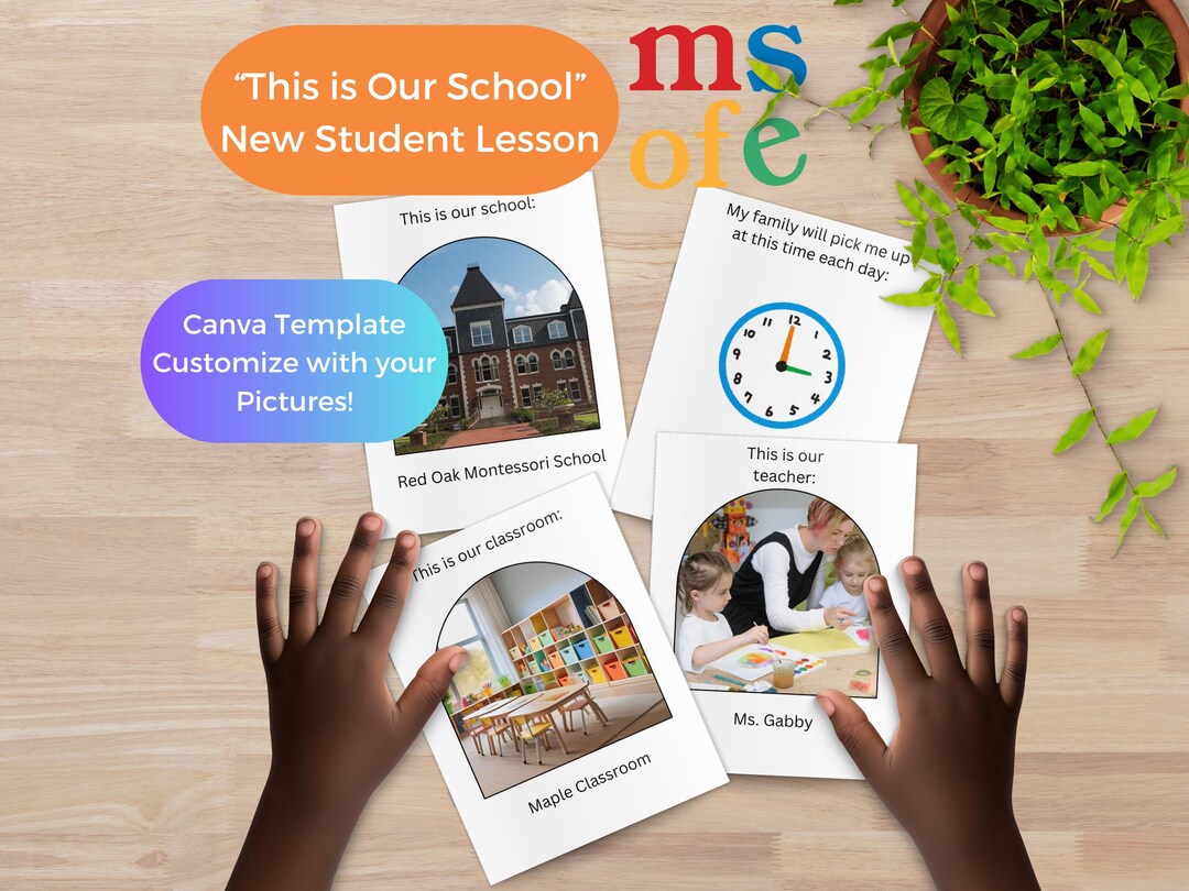 This is Our School Montessori New Student Orientation Cards Canva ...