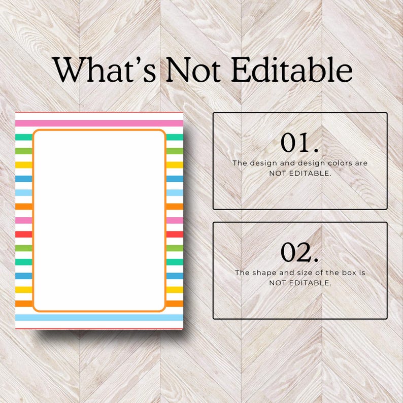 Bright Stripes Meet the Guide Canva Template | Montessori Teacher ...