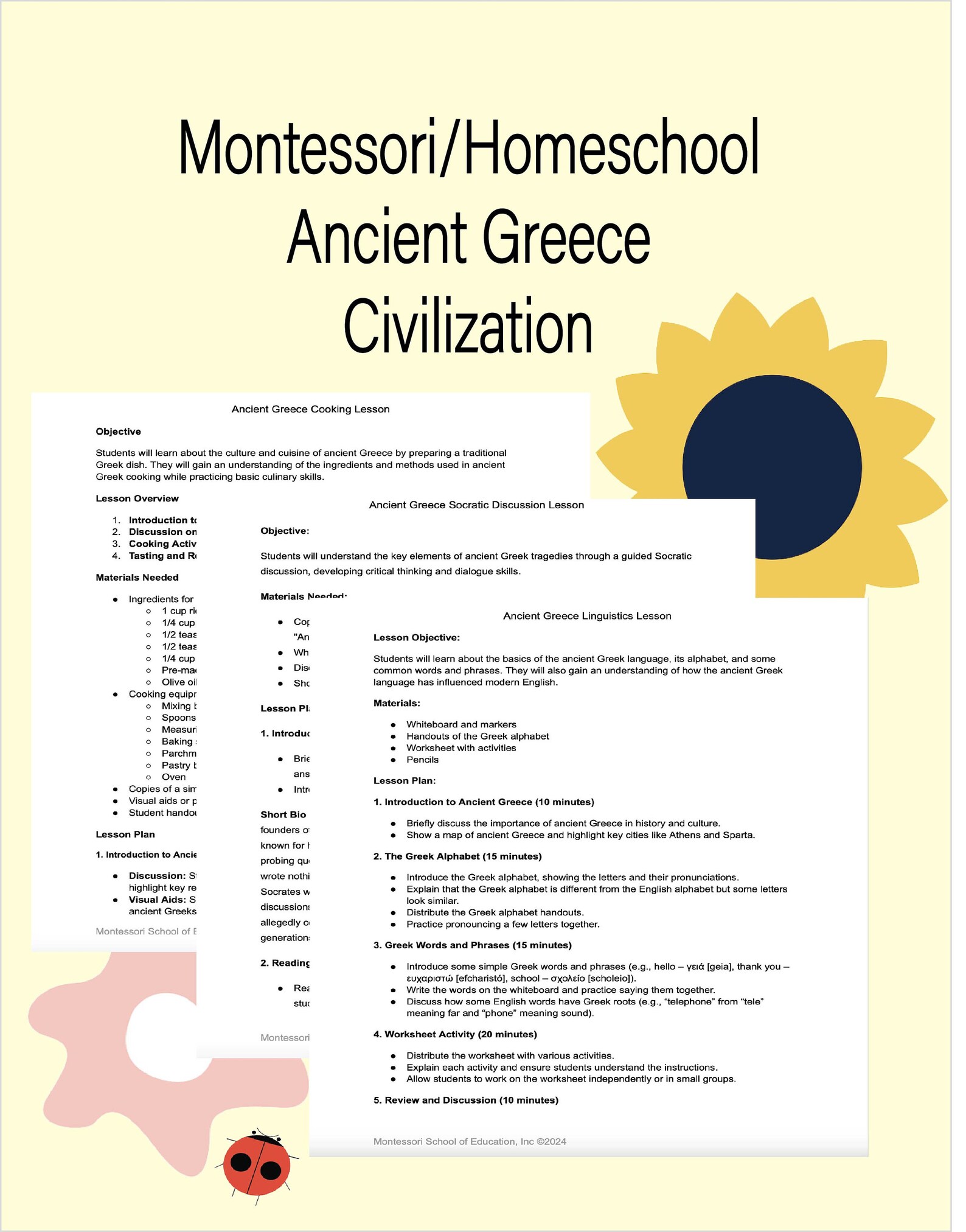 Montessori/homeschool Ancient Civilization Resource Bundle - Etsy