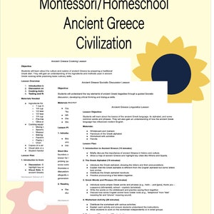 Montessori/homeschool Ancient Civilization Resource Bundle - Etsy