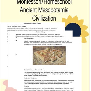 Ancient Mesopotamia Supplemental Writing Curriculum, Montessori Upper ...